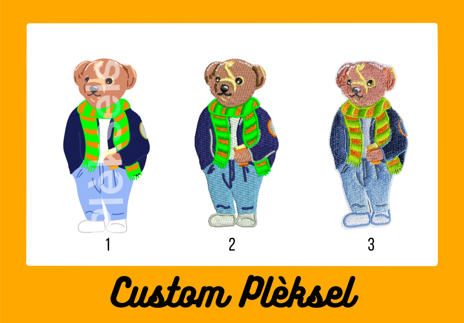 Custom plèksel embleem - Plèksels